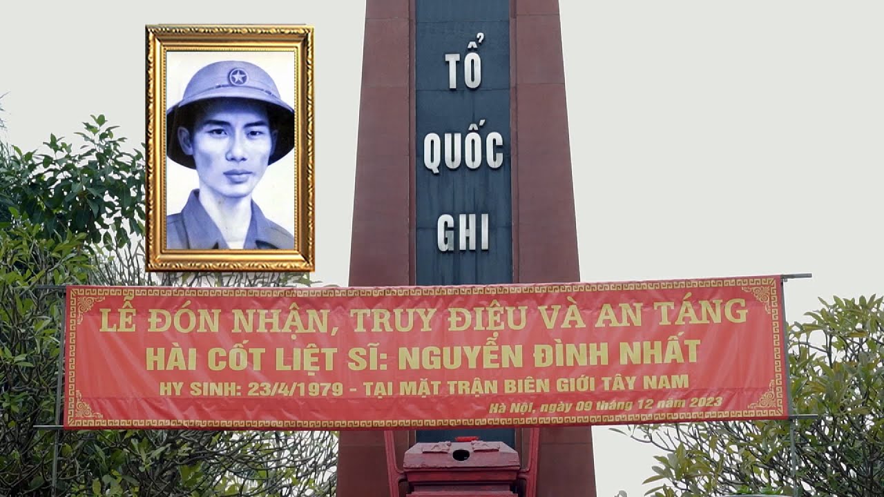 Le Don nhan hai Cot Liet Si Nguyen Dinh Nhat - YouTube