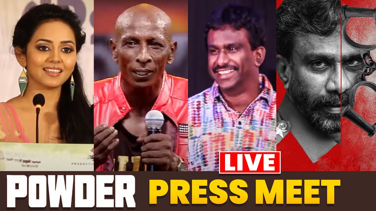 🔴LIVE: Powder Press Meet | Vidhya Pradeep | Nikil Murugan | Mottai ...