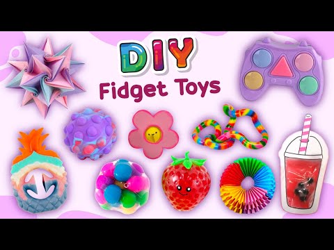 12 DIY EASY FIDGET IDEAS #fidgettoys | Safe Videos for Kids
