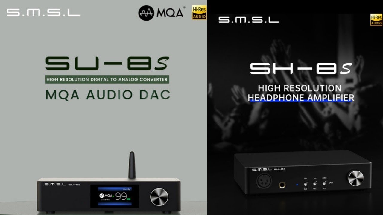 SMSL SU-8S DAC, SMSL SH-8S Headphone Amplifier & SMSL SD-9 Music Player ...
