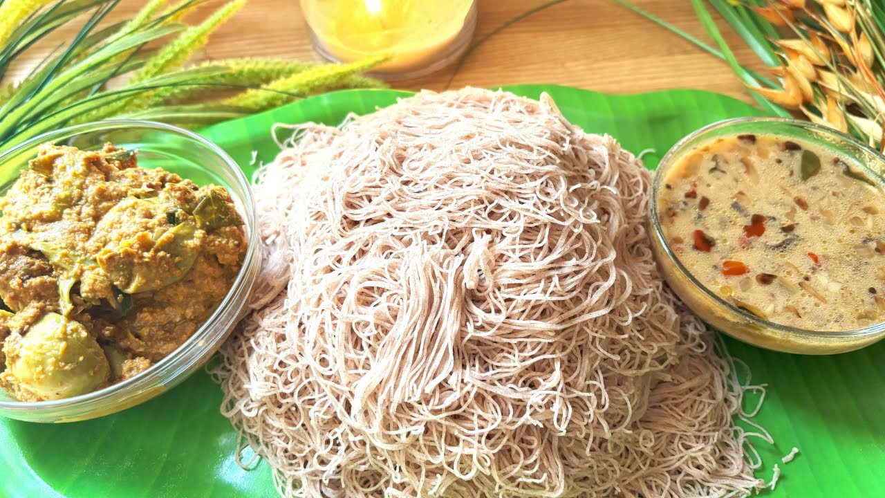 Delicious Vegetarian Combo | String Hoppers & Brussels Sprouts with ...