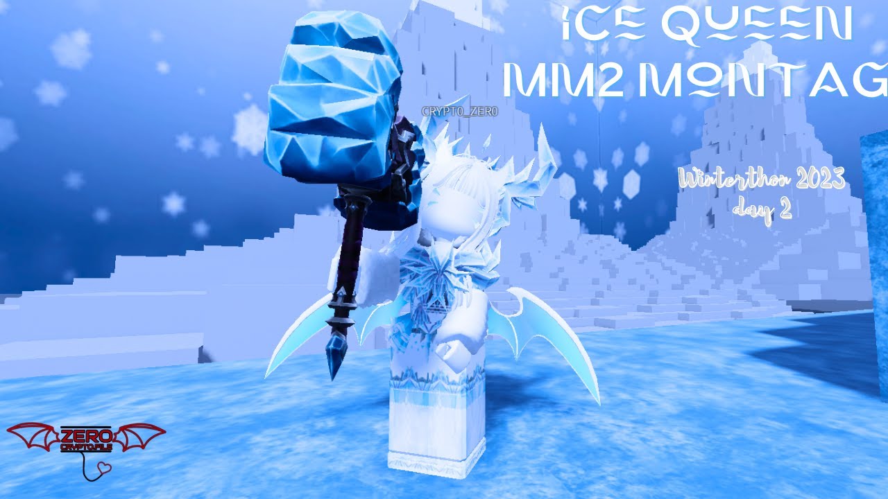 PLAYING MM2 AS ICE QUEEN MONTAGE | Murder Mystery 2 - YouTube