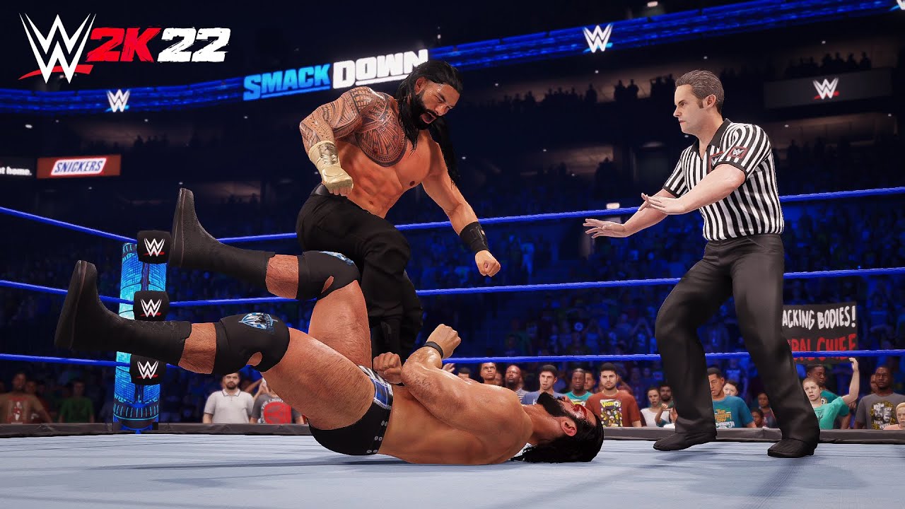 WWE 2K22 - Roman Reigns Vs Drew Mcintyre - Universe Mood - Smackdown ...