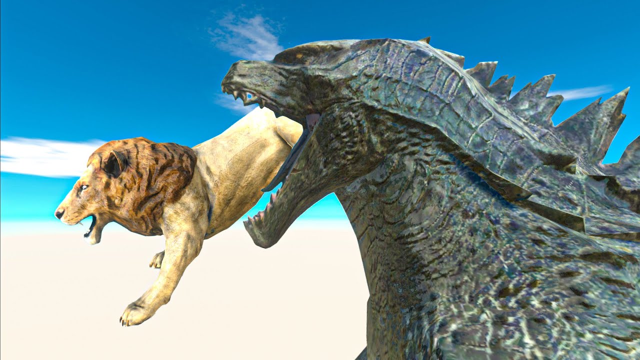 5 Levels Of Godzilla - Animal Revolt Battle Simulator - YouTube