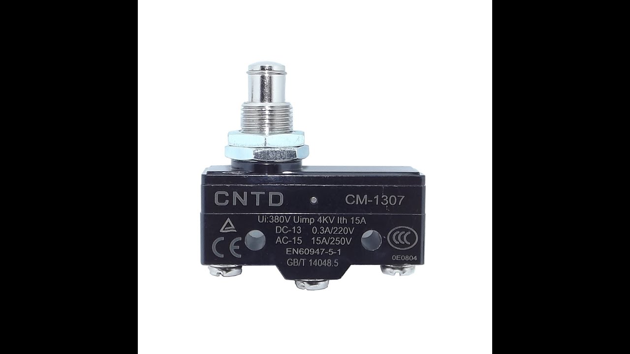 Microswitch CNTD CM-1307, demostración - YouTube