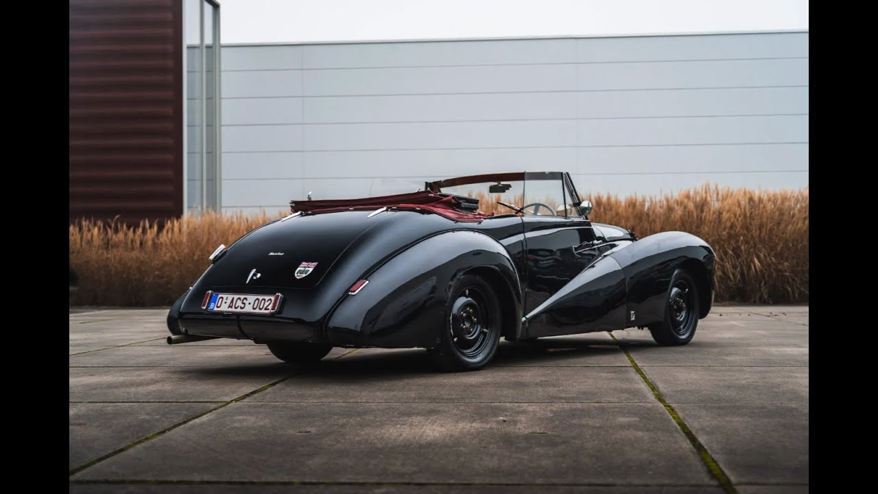 Driving The 1951 Healey Abbott Drophead Coupe - 1 of 77 made - YouTube