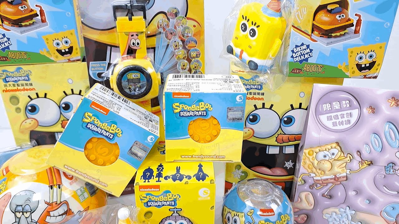 SpongeBob SquarePants Toy ASMR Unboxing, Lego SpongeBob - YouTube