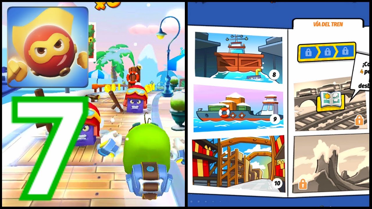 Red Ball Super Run-(Gameplay 7)-Llenando Álbum 10 - YouTube