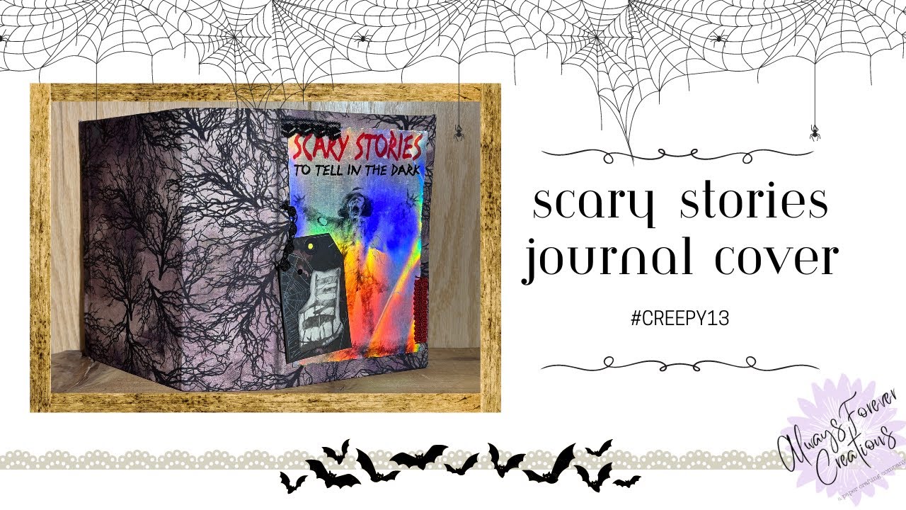 Decorating Junk Journal Cover | Scary Stories Junk Journal | #creepy13 ...