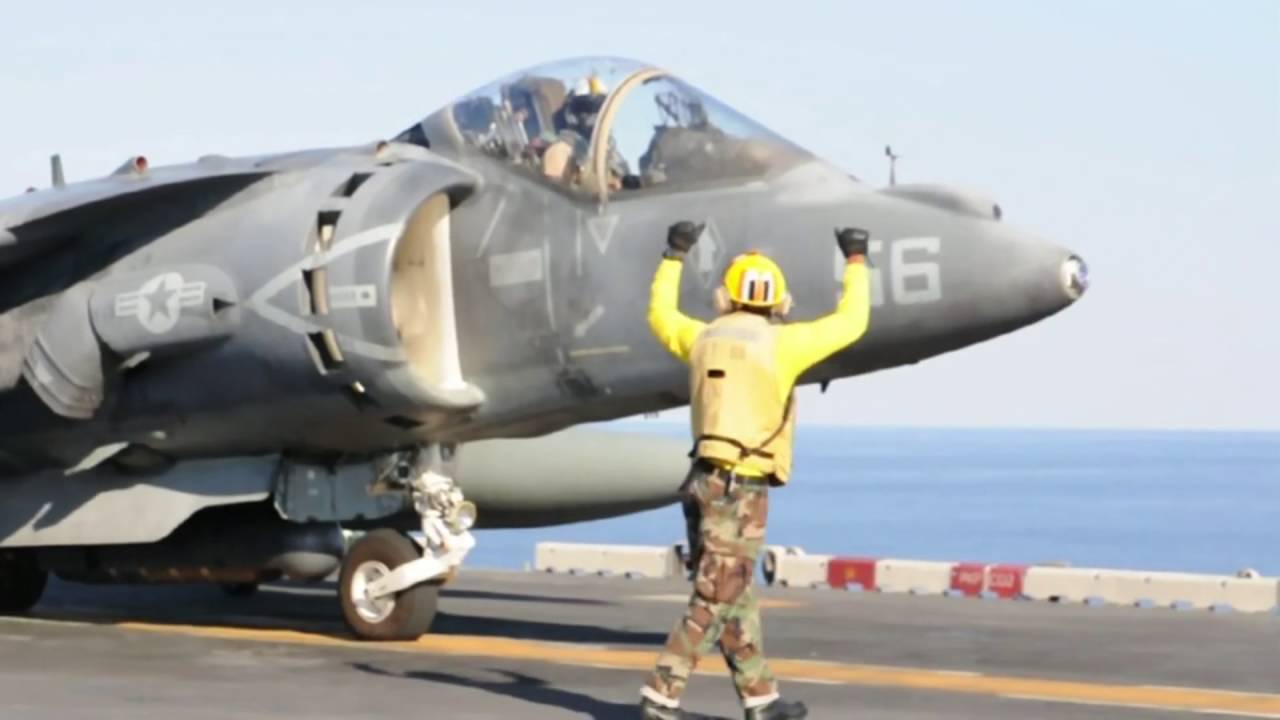 USS Wasp Operation Odyssey Lightning AV-8B Harrier Operations Aug 17 ...