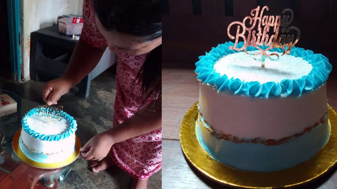 Simple cake design ## Saya kitchen🥰🤗 - YouTube