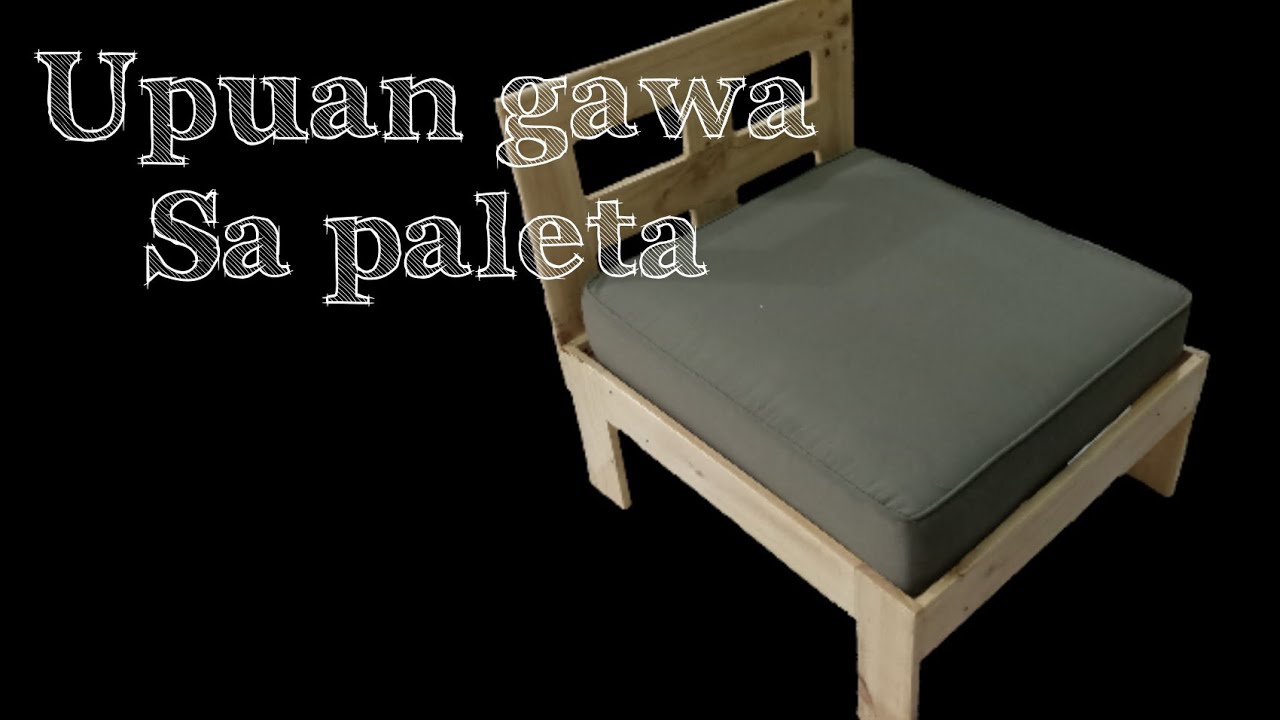 diy upuan w/ foam gawa sa paleta - YouTube