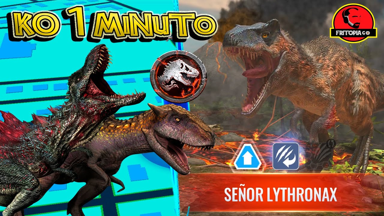 🚨¡¡¡DESTROZAR a LORD LYTHRONAX en 1 MINUTO!!!🚨 - Jurassic World Alive ...