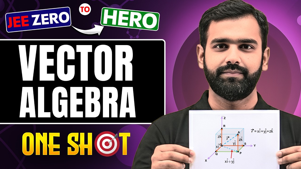 VECTOR ALGEBRA Class 12 | Complete JEE Maths One Shot in Pure English ...