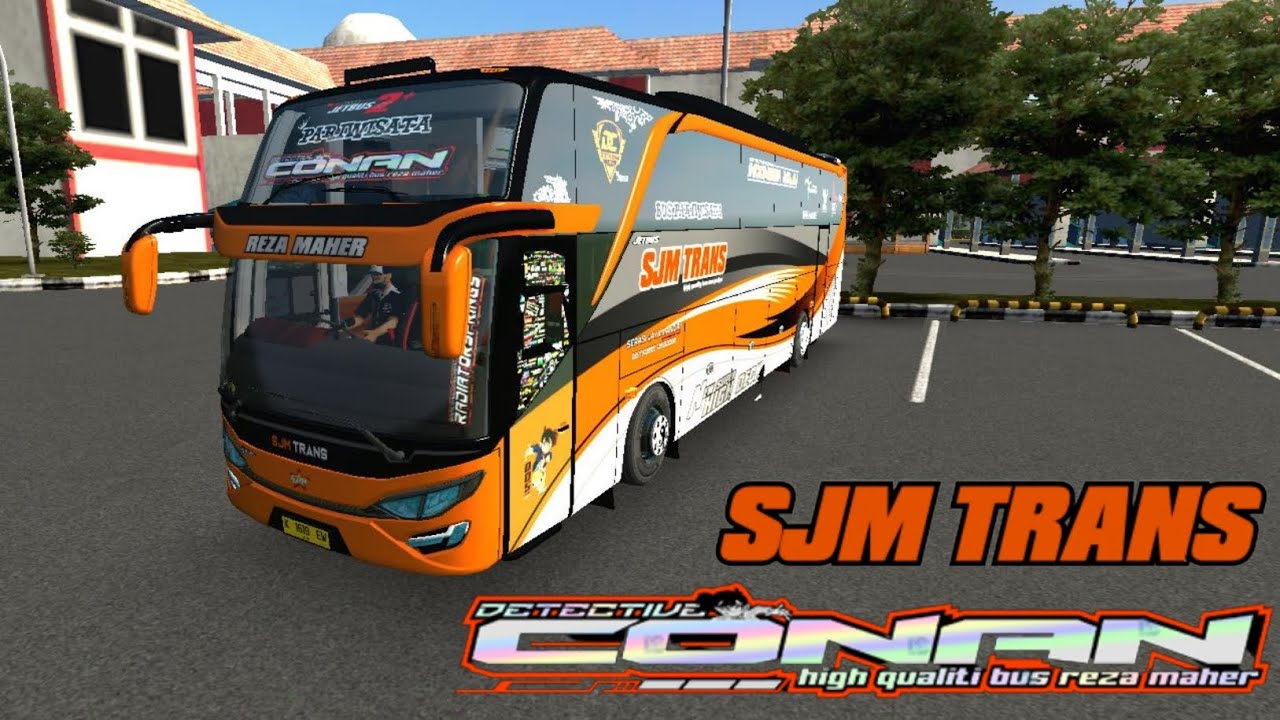 SHARE LIVERY SJM TRANS DETECTIVE CONAN || SHD ROMBAK JB2+ || BUS ...
