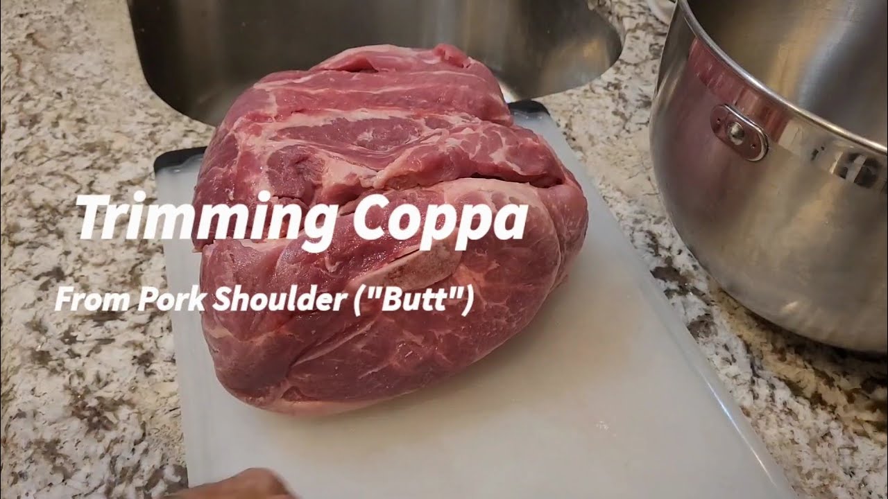 Trimming Coppa from a Pork Shoulder "Butt" - YouTube