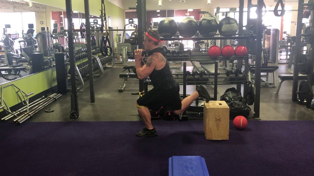 Banded Goblet Bulgarian Split Squat - YouTube