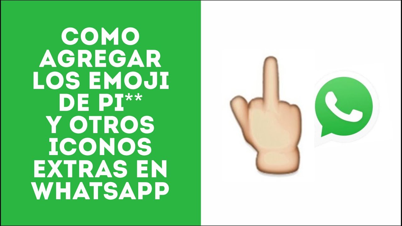 Como agregar emoji de Pito y mas en Whatsapp | TecnoTutosTv - YouTube