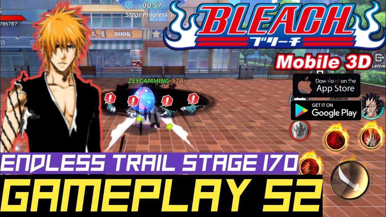 Bleach Mobile 3D - Gameplay Part 52 - Endless Trail Stage 170 - ios ...