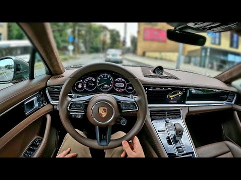 2022 Porsche Panamera 4S E-Hybrid [ V6 combined 552HP ] | POV Test Drive | Fuel consumption info