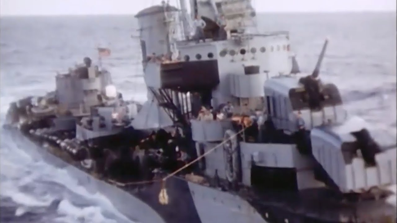 USS Bagley (DD-386) and USS Natoma Bay (CVE–62) transfer mail, February 14, 1945 -Footage - YouTube