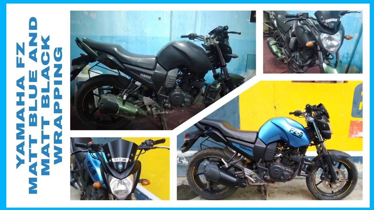 FZ V1 wrapping #Yamaha FZ strickering - YouTube