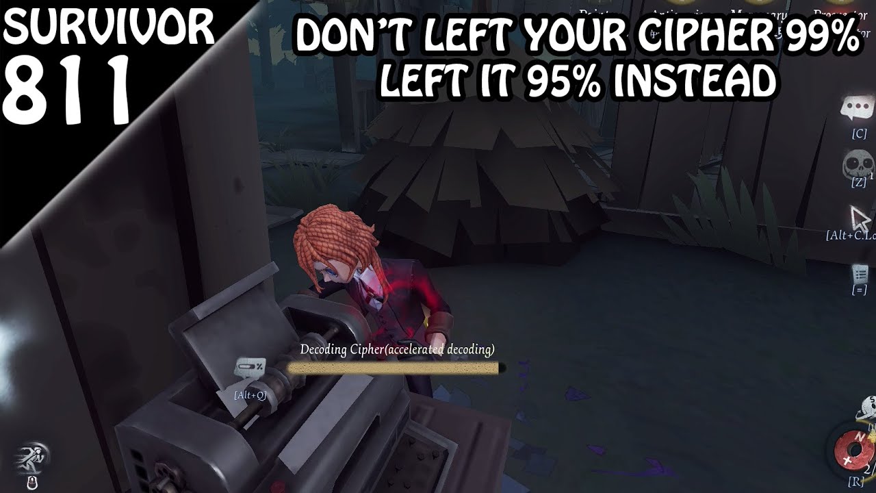Prime your cipher at 95%, NOT 99% !! - Survivor Rank #811 (Identity v) - YouTube