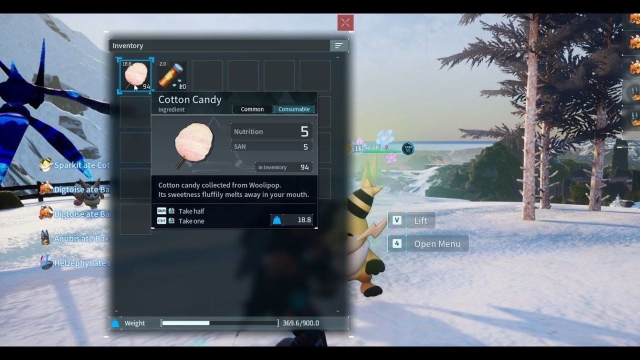 Palworld│How to CURE LOW SANITY PAL FASTER with COTTON CANDY - Guide ...