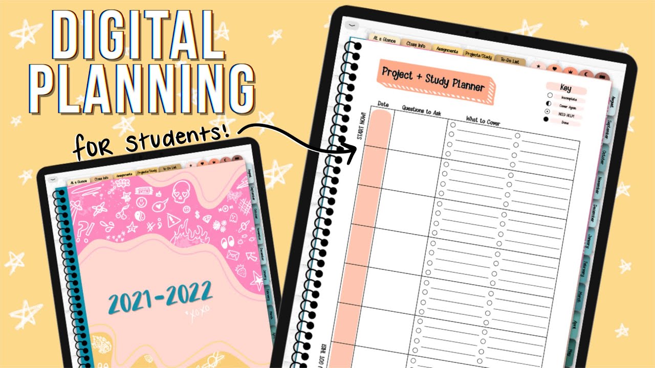 Digital Planning FOR STUDENTS! Student Spreads + Daily Pages to Help ...