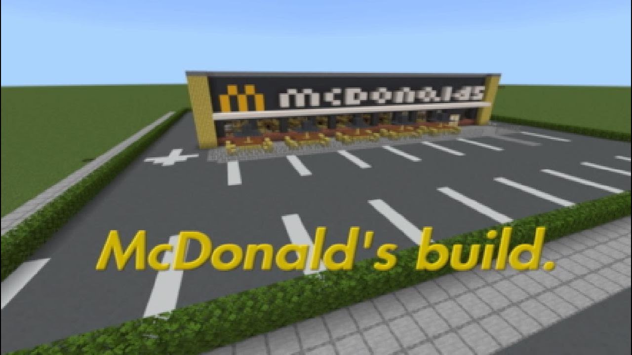 Minecraft McDonald's build - YouTube
