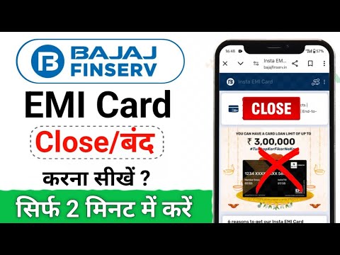 How to close bajaj finserv emi card permanently | bajaj finserv emi card close kaise kare - YouTube