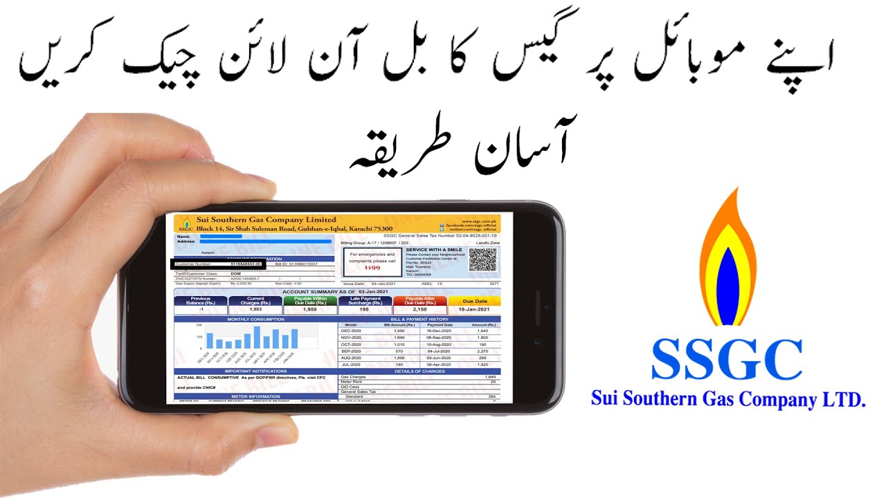 How to Check Sui Southern Gas Company (SSGC) Bill Online #SSGC # ...