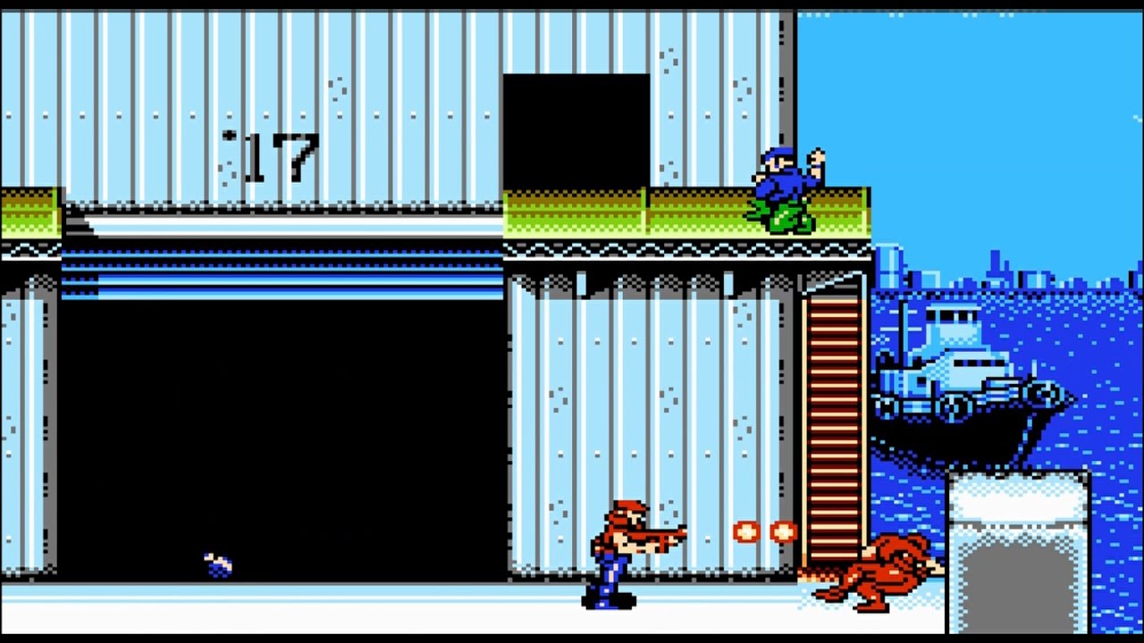 Contra Force, Burns's millet bullet one life pass (魂斗罗力量之Burns的小米弹一命通关 ...