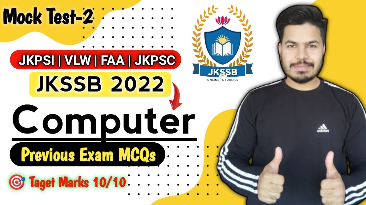 Computer (Mock Test-2) for jkpsi exam by satish sir | Computer previous ...