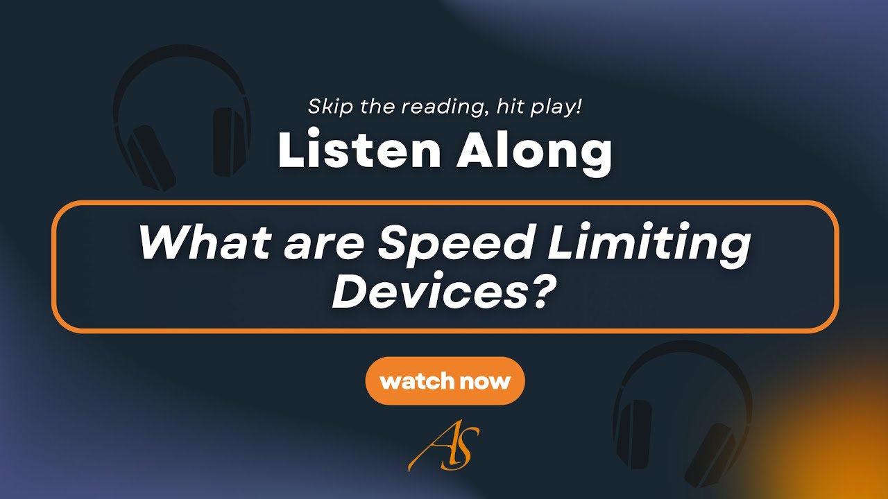What are Speed Limiting Devices? - YouTube