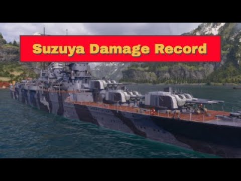Suzuya Damage Record (315k)! World of Warships Legends - YouTube