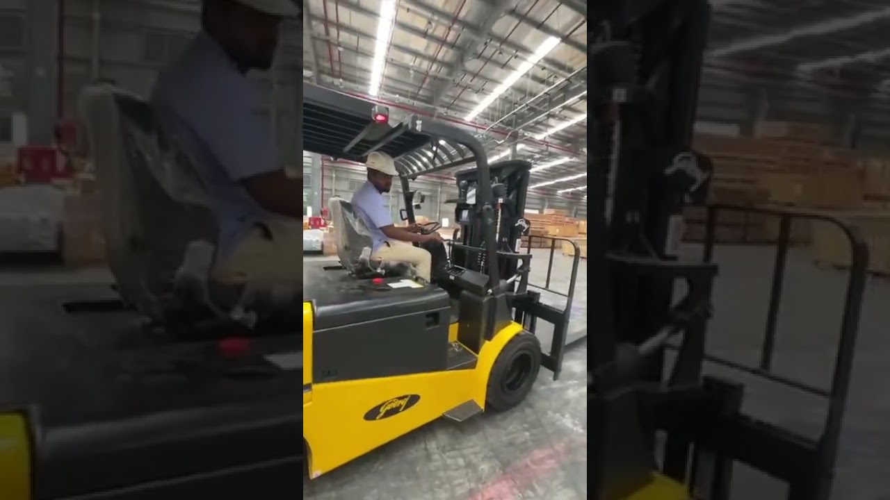 Godrej 5 Ton Electric Forklift - YouTube