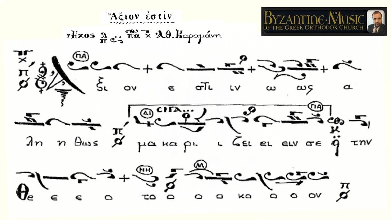 ΑΞΙΟΝ ΕΣΤΙΝ - ΗΧΟΣ ΠΛ.Β - ΑΘ. ΚΑΡΑΜΑΝΗ - YouTube