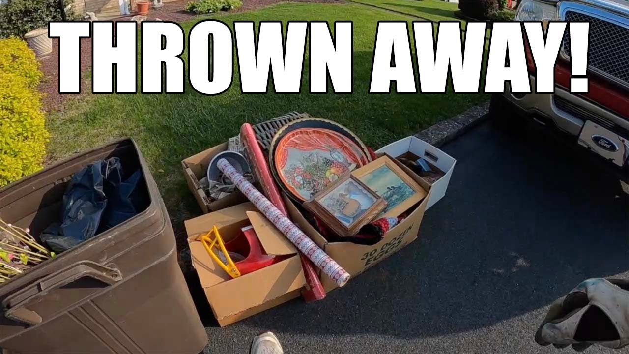 SPRING CLEANING Throwing Away EVERYTHING! Trash Picking Ep. 428 - YouTube
