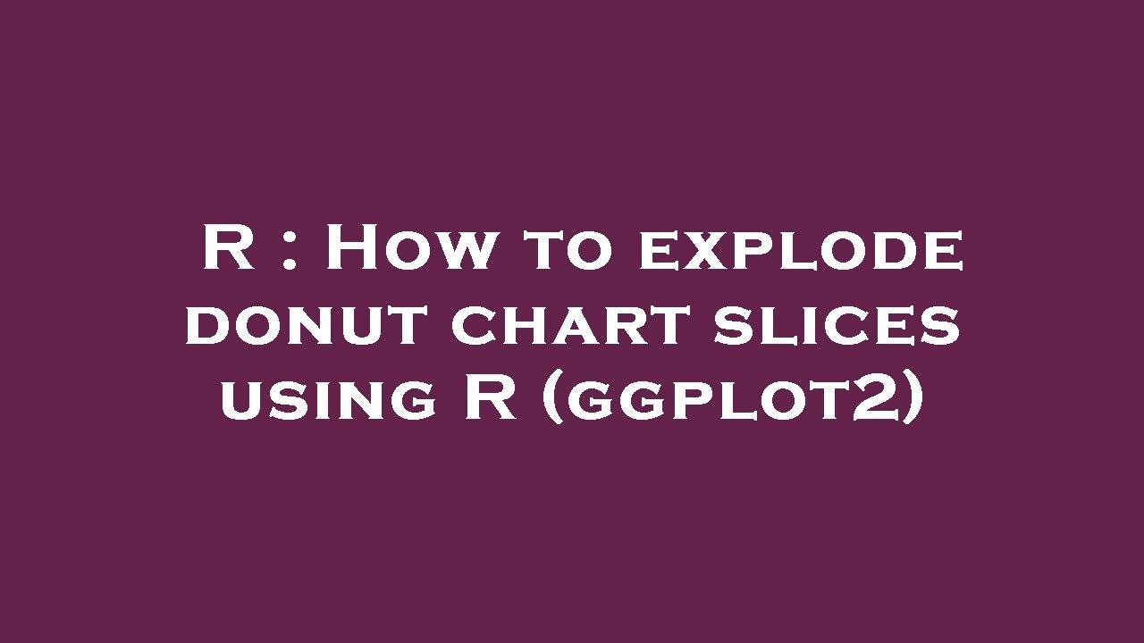 R : How to explode donut chart slices using R (ggplot2) - YouTube