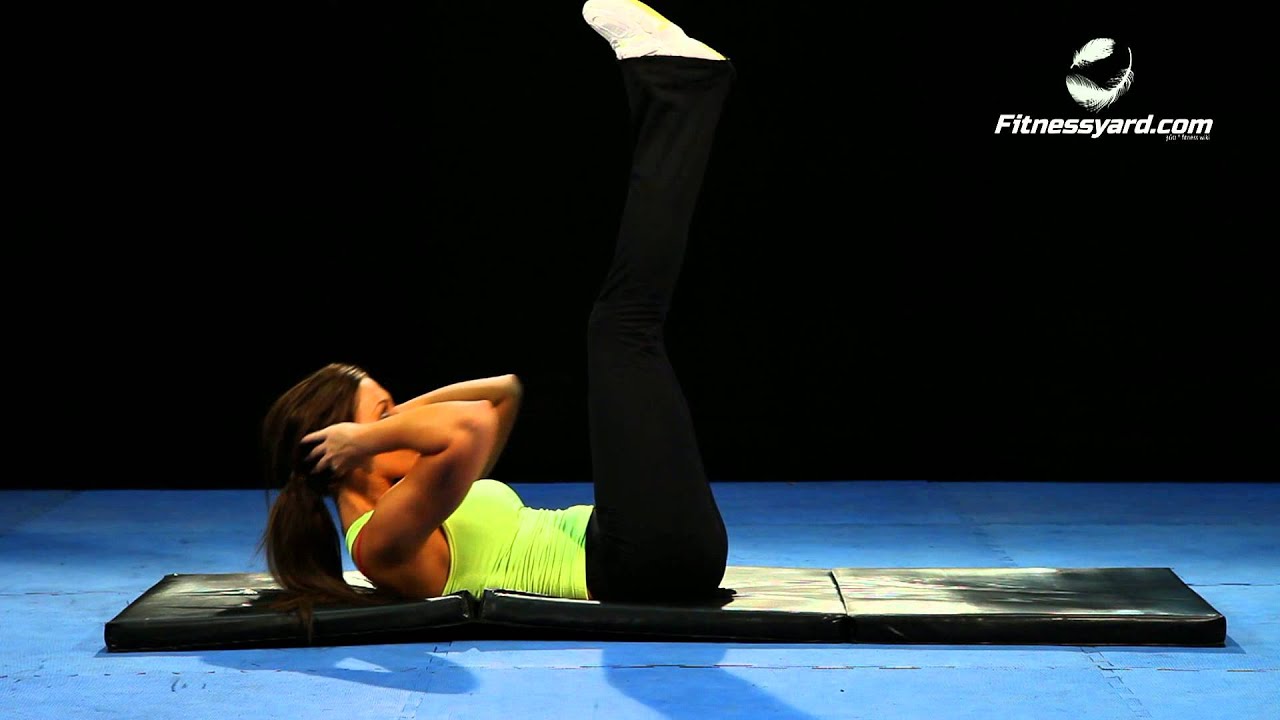 Abdominal Exercises - Vertical Leg Crunch - YouTube