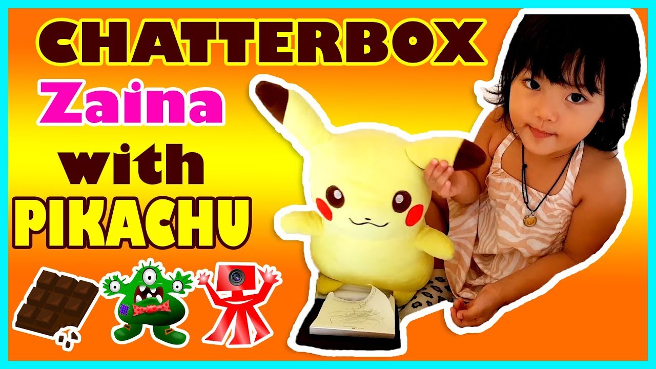 Chatterbox Zaina with Pikachu talking about Monsters and Treasures ...