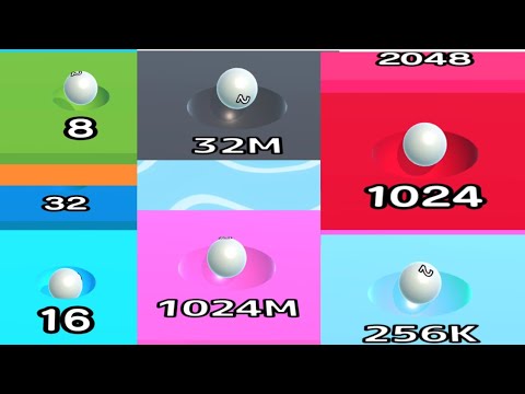 🏀 Ball Run Infinity [[ 2 no. 🏀 in 1024M tile ]] with REVERSE EFFECT iOS ...