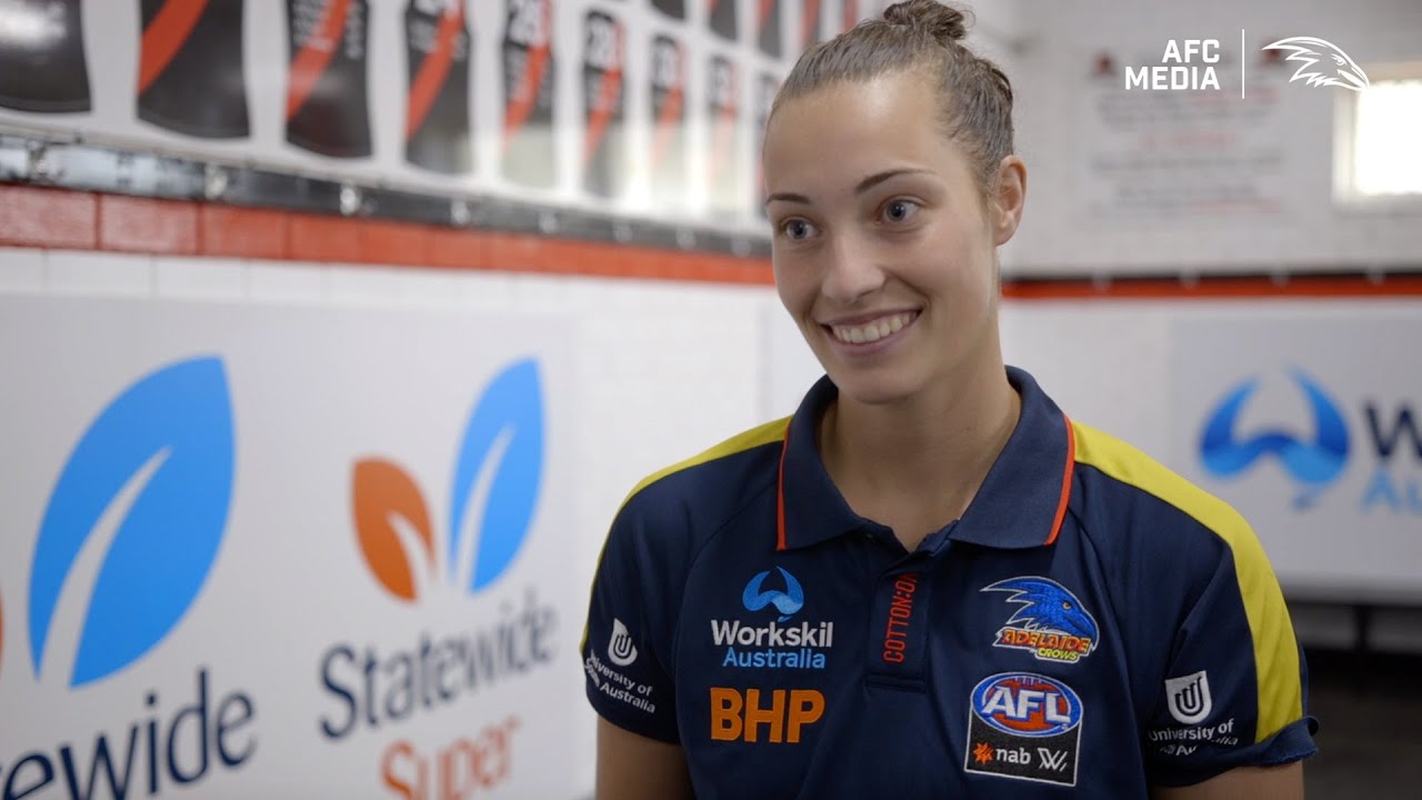 Caitlin Gould Post-Match: AFLW R2 v St Kilda - YouTube
