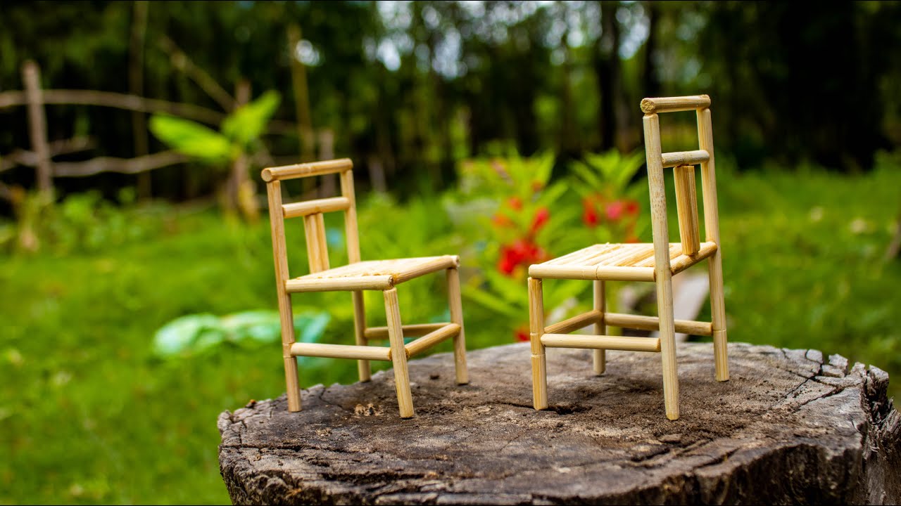 Mini Bamboo Chair , DIY - YouTube