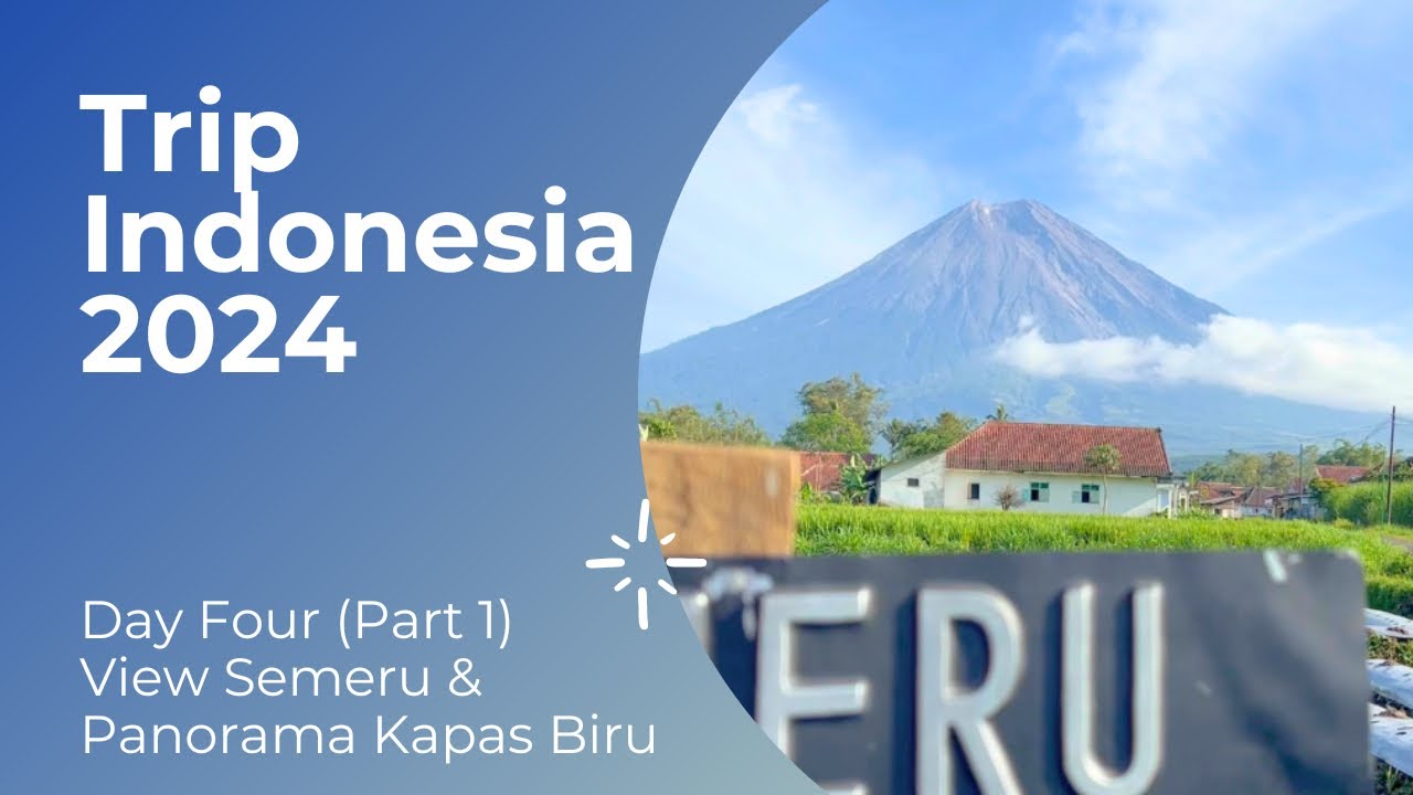 INDAHNYA GUNUNG SEMERU DAN PANORAMA KAPAS BIRU - YouTube
