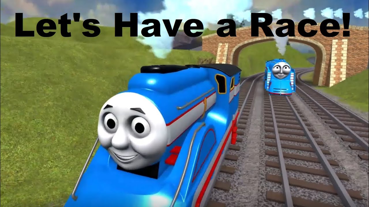 Streamlined Thomas and Gordon Race in Roblox, But It Doesn't Go Well ...