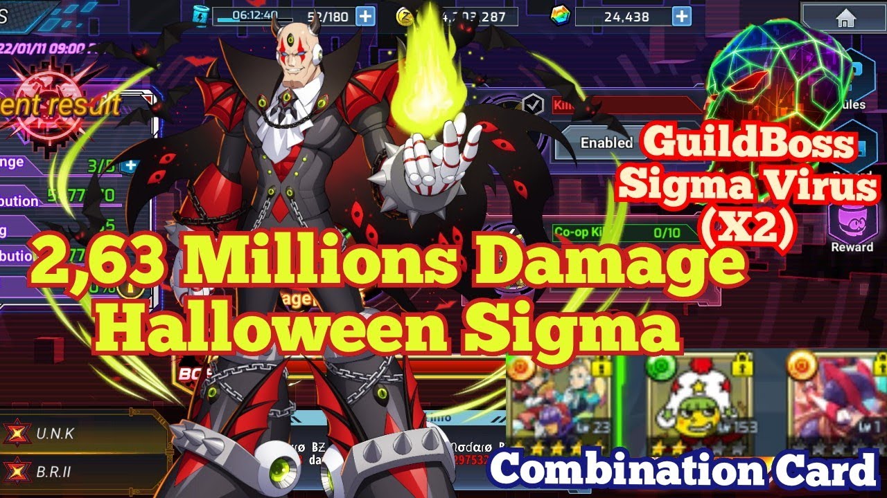 (2,63M Damage) Megaman X Dive Guild Boss "Sigma Virus(X2)" Using HW ...