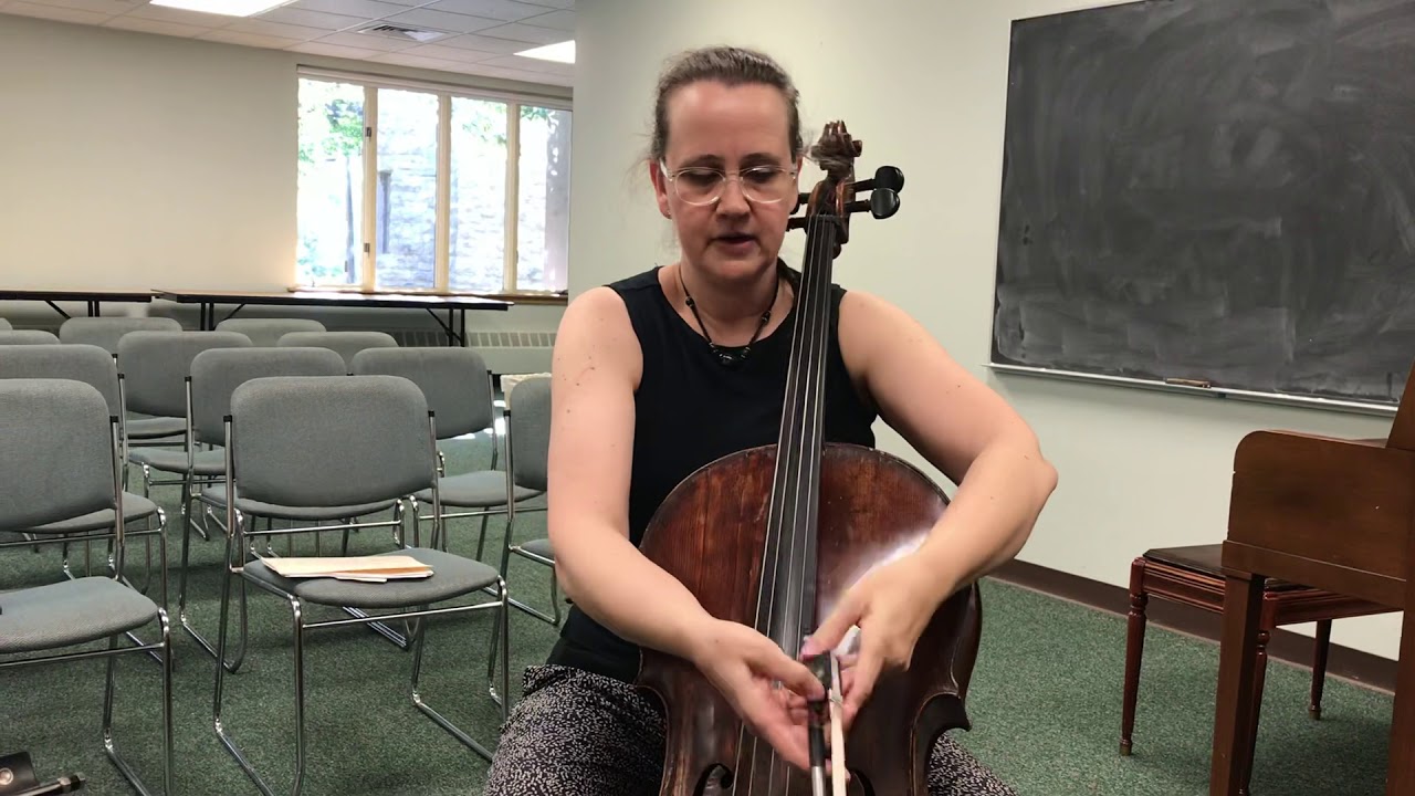 Cello technique warm-up individual fingers and harmonization from ...