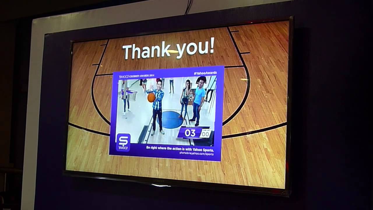 Yahoo Awards - 3D Augmented Reality Basketball Game - YouTube